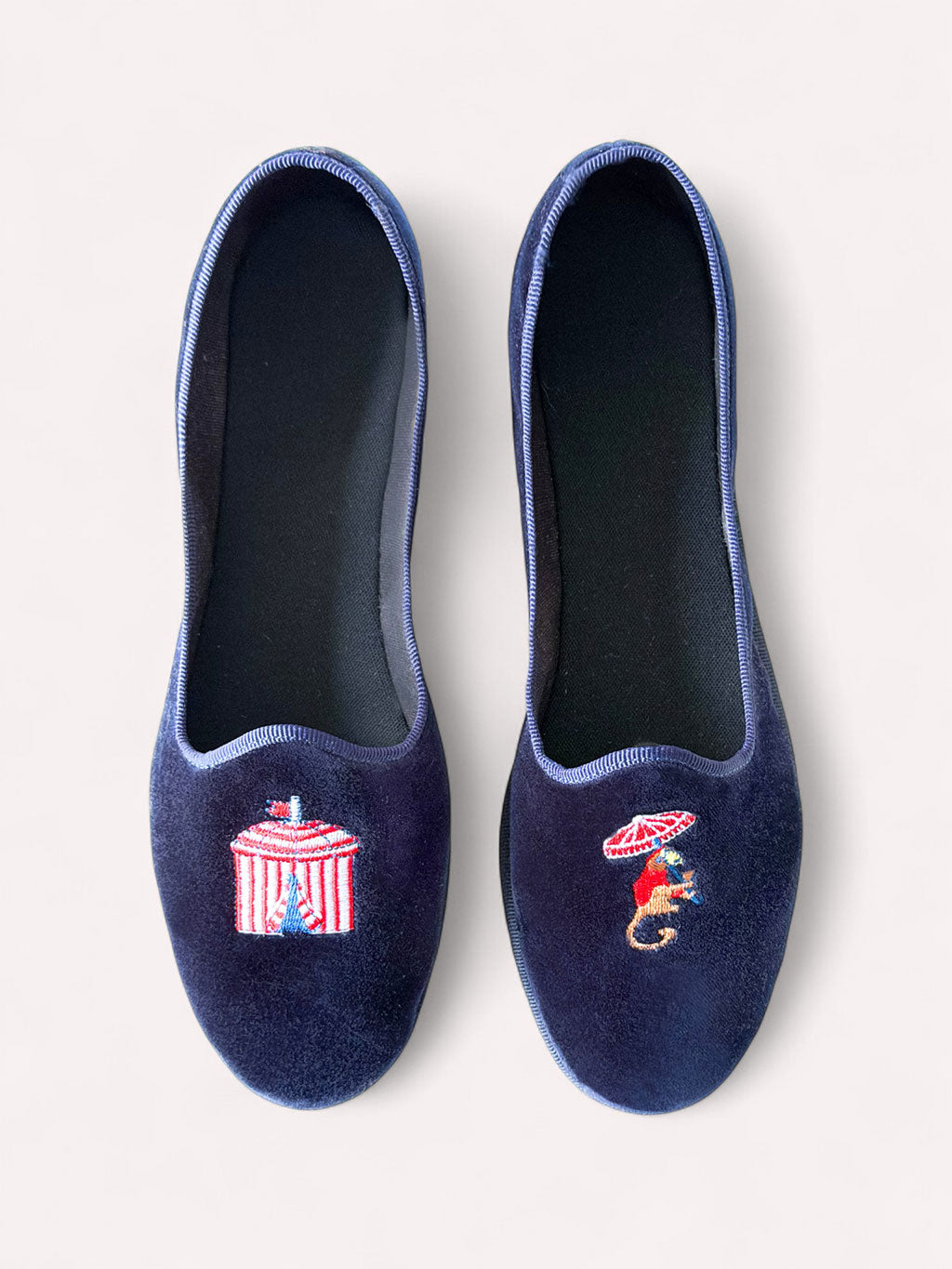 Furlane Loafer Navy Circus Embroidery – Nimo With Love